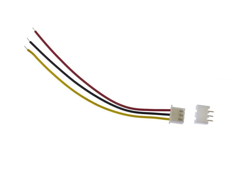 JST XH 3 Pin Connector set - Female Cable, Male Plug - Solarbotics Ltd.